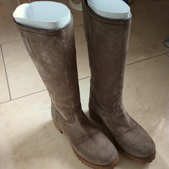 Prada | Shoes | Prada Suede Lug Boots As Seen Beth Dutton | Poshmark